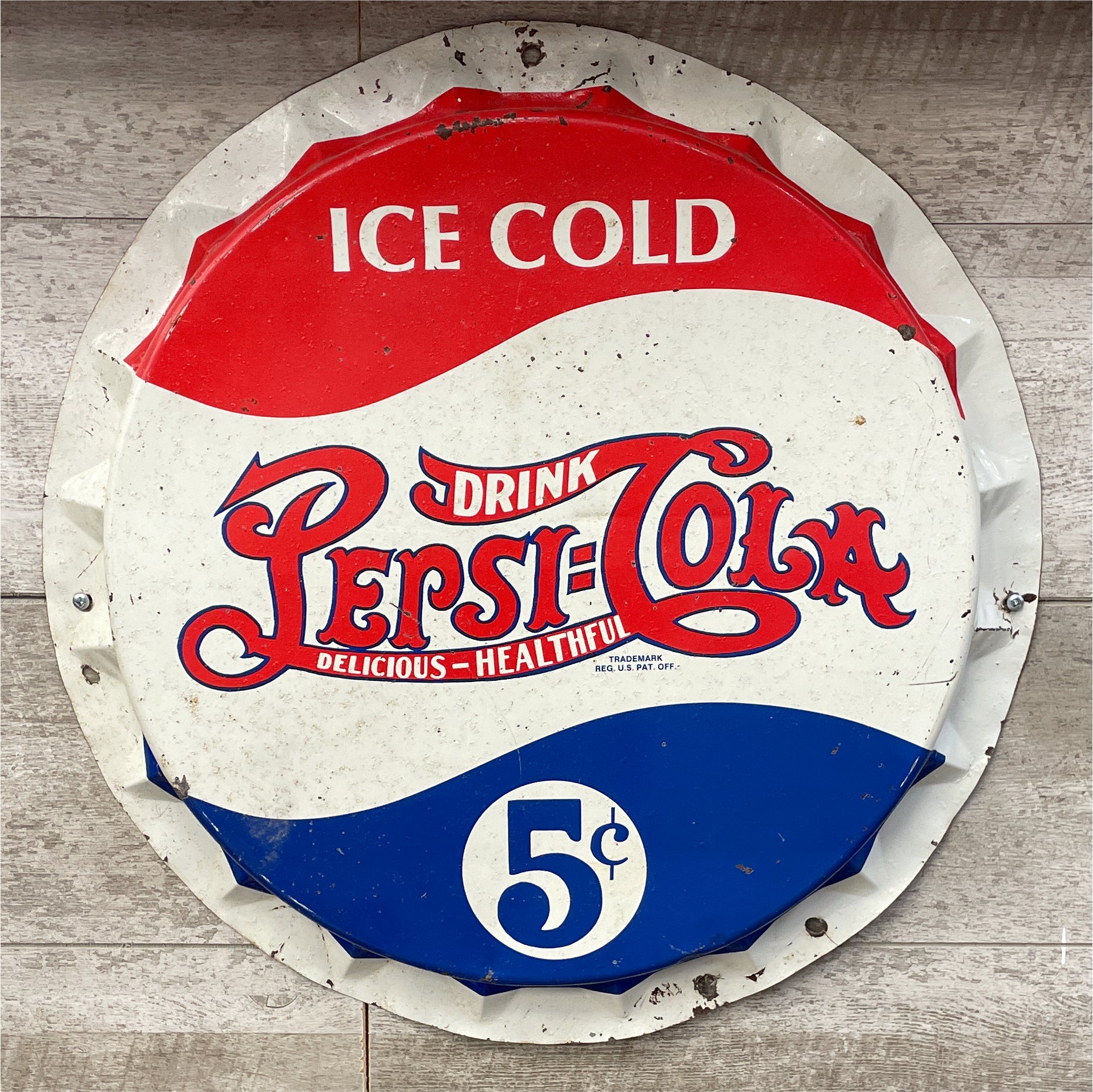 Pepsi Bottlecap Sign | The Vault Collections